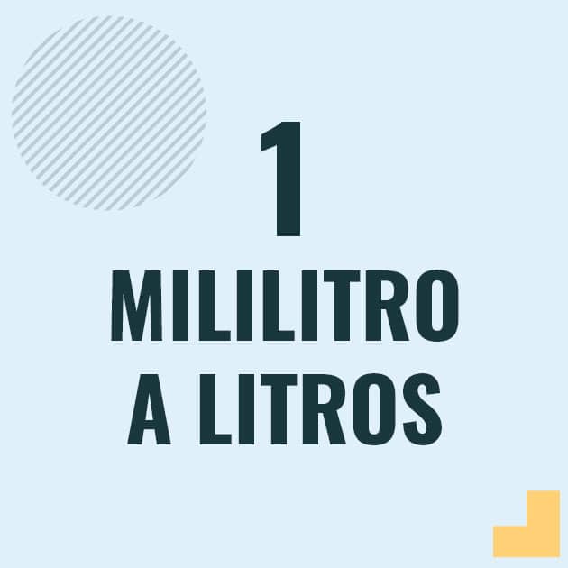 Como Pasar 1 Mililitro A Litros 1 Ml A L Como Pasar 1 Mililitro A Litros 1 Ml A L
